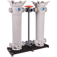 Duplex Bag Filters GFPP Double Length - FLV Series On Hayward Flow Control